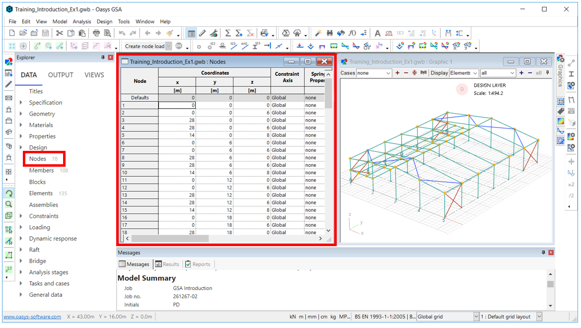 Geometry creation | Oasys GSA Documentation