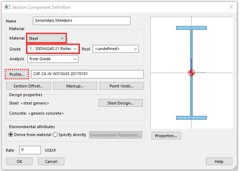 Steel design | Oasys GSA Documentation