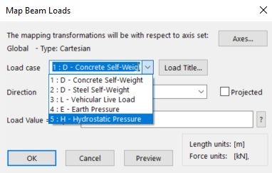 Mapping loads based on equation | Oasys GSA Documentation