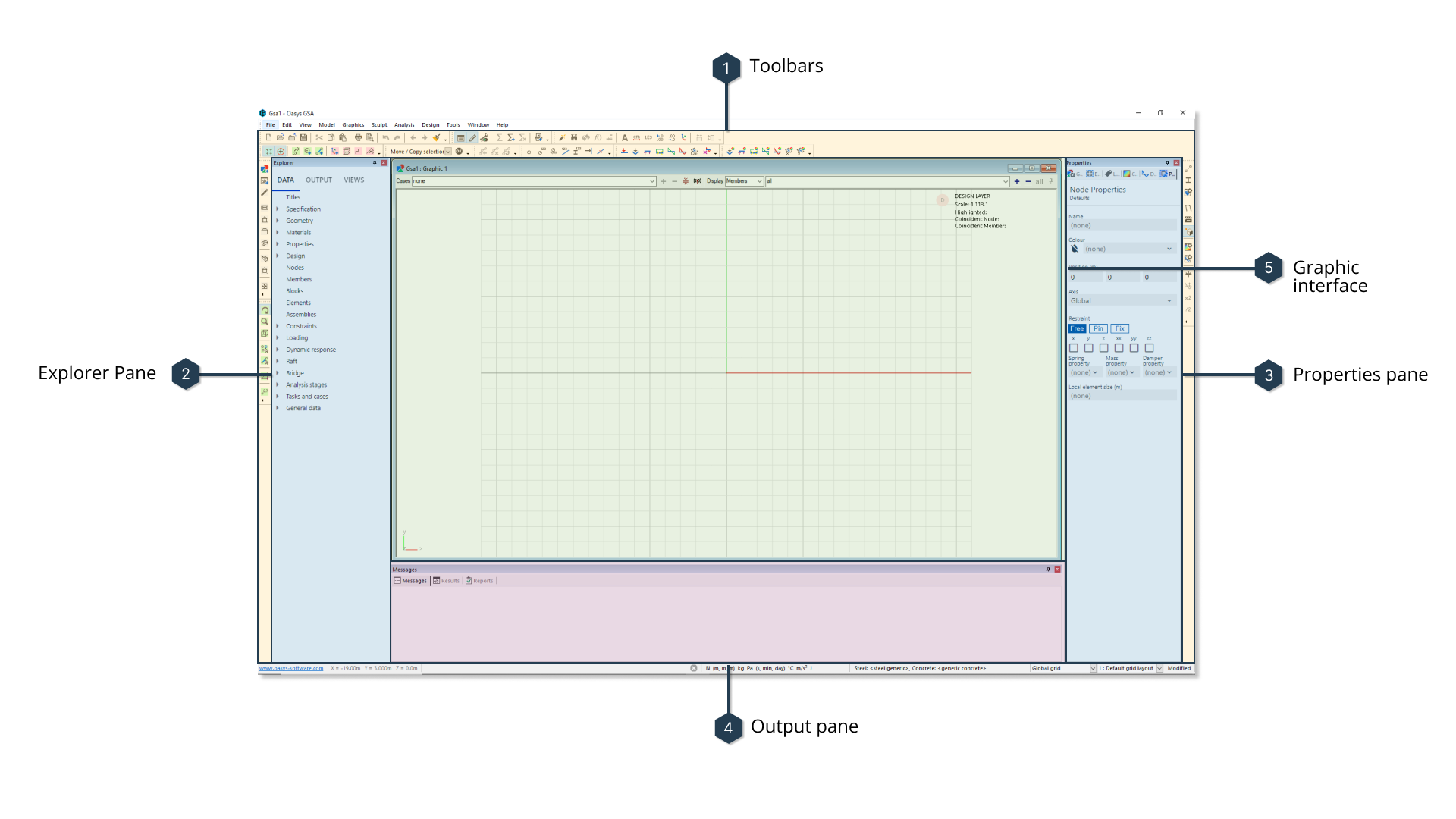 Navigating UI | Oasys GSA Documentation